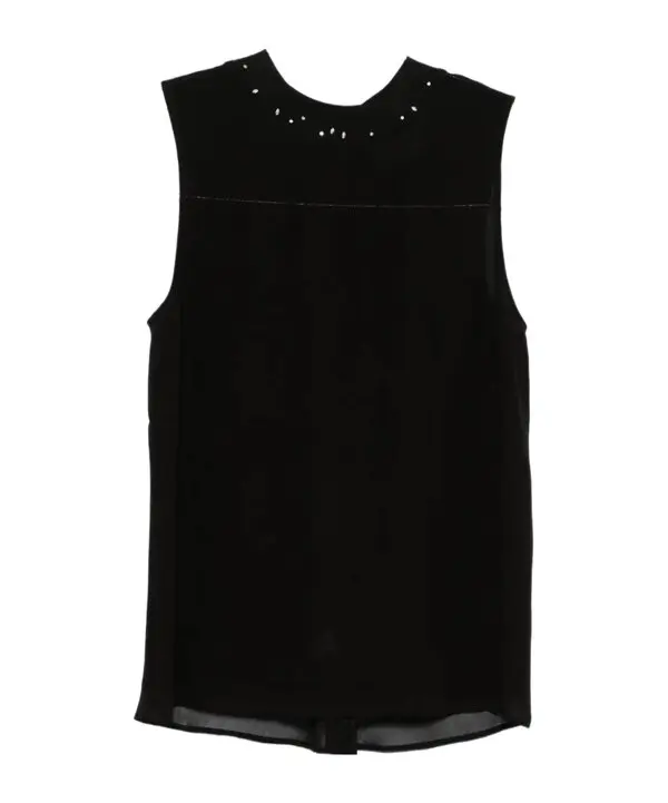 FORTE_FORTE Embellished Sleeveless Top - Black