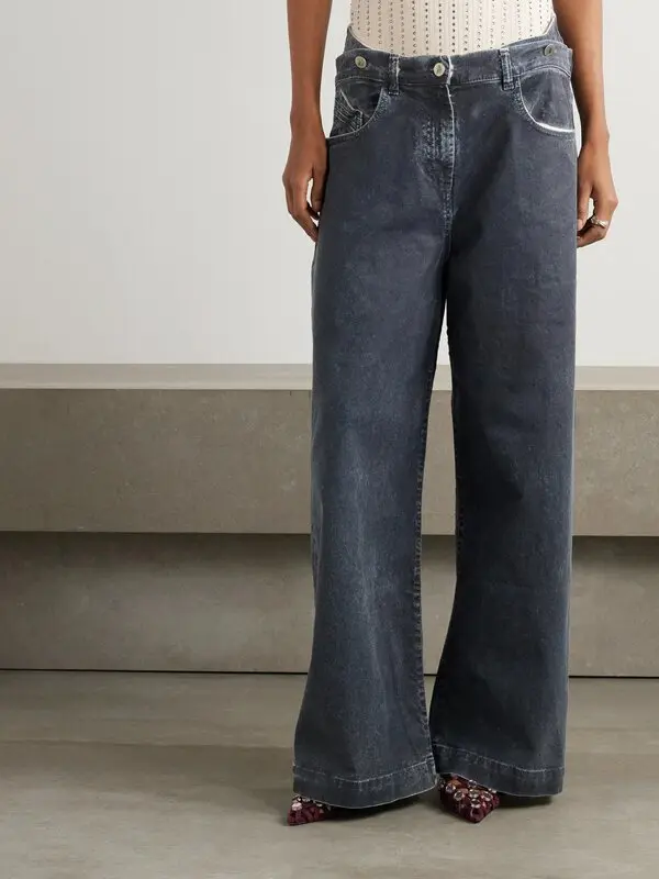 Attico Belted Jeans - Black