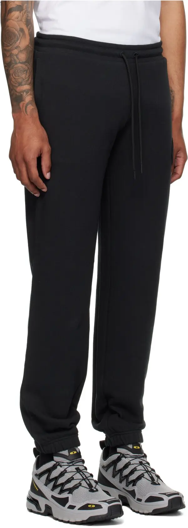 Moncler Logo Patch Drawstring Pants - Black