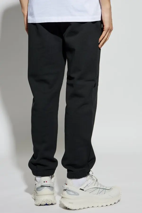 Moncler Logo Patch Drawstring Pants - Black