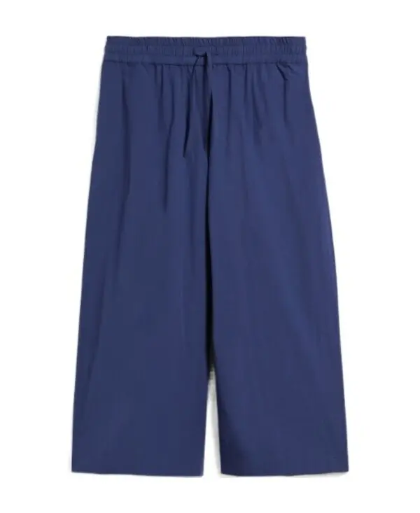 Max Mara Wide-leg Cotton Poplin Trousers