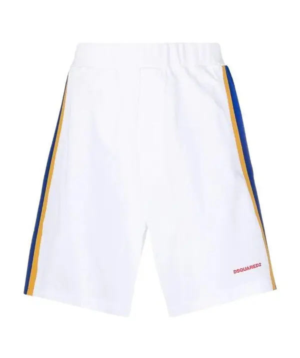 Dsquared2 Side Stripe Shorts - White
