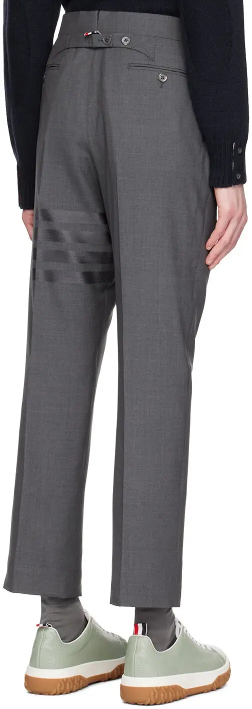Thom Browne 4-bar Tailored Pants - Dark Gray