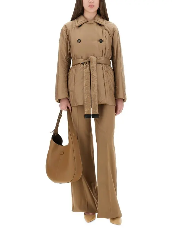 Max Mara The Cube Calla Padded Trench Coat - Light Brown