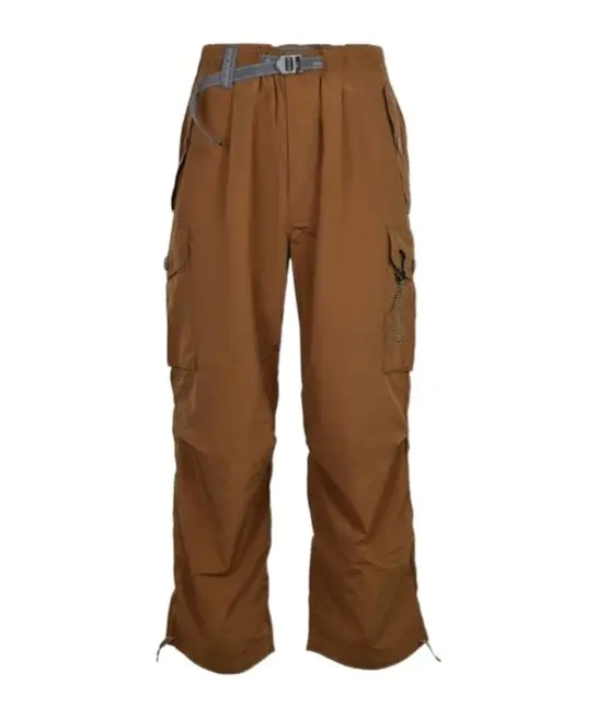 AND WANDER Elastic Waist Loose Cargo Overalls