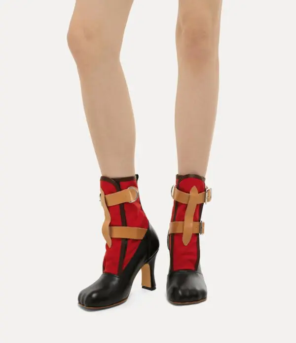 VIVIENNE WESTWOOD Bondage Buckled Boots - Red
