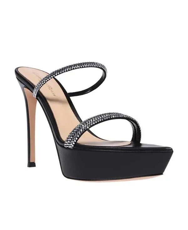 GIANVITO ROSSI Embellished Platform Sandals
