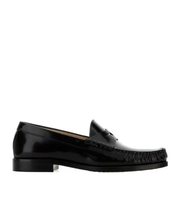 STUART WEITZMAN Round Toe Loafers - Black
