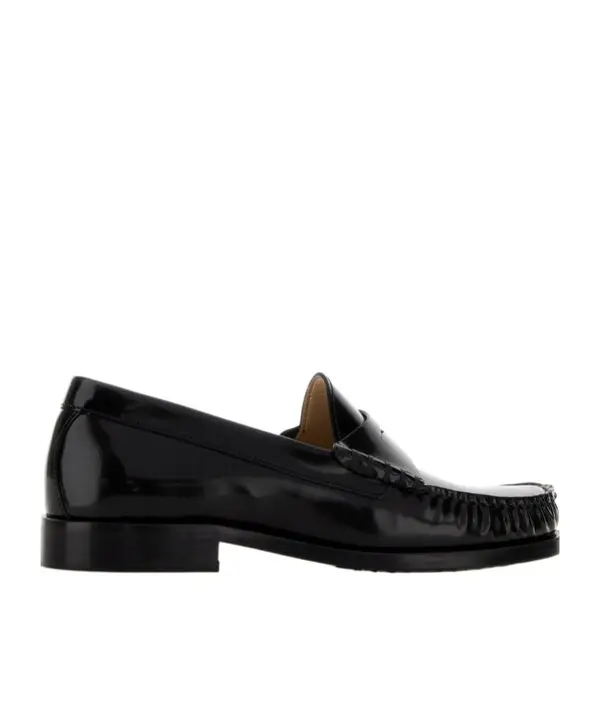 STUART WEITZMAN Round Toe Loafers - Black