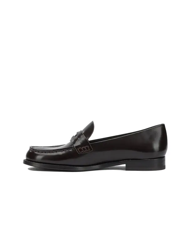 Tory Burch Round Toe Loafers - Brown