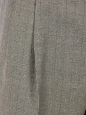 Auralee Pleated Tailored Pinstripe Pants - Gray