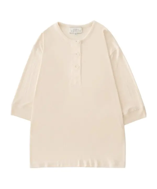 Studio Nicholson Button-collar Knit Top