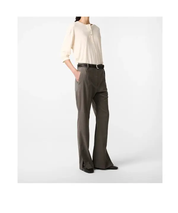 Studio Nicholson Button-collar Knit Top