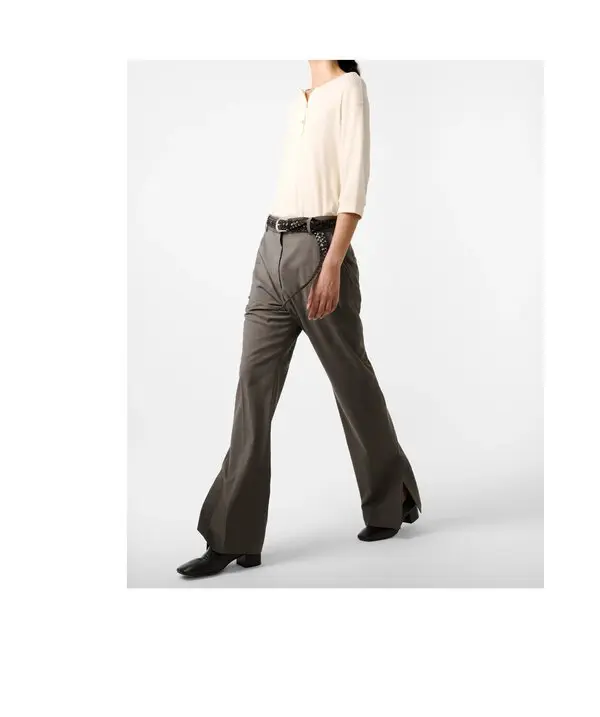 Studio Nicholson Button-collar Knit Top