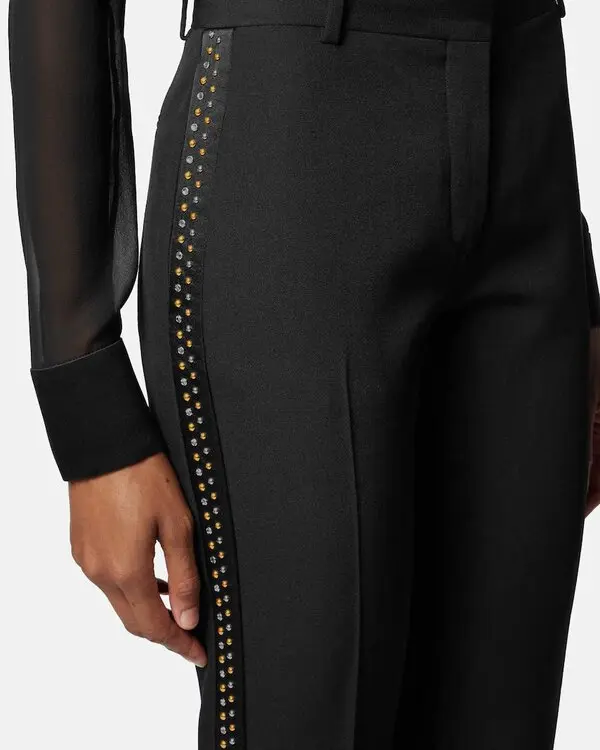 Versace Stud-embellished Trousers