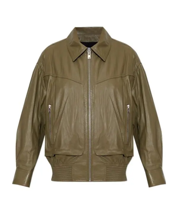 IRO PARIS Leather Zip-up Jacket