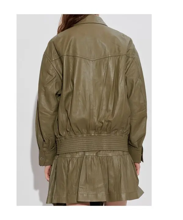 IRO PARIS Leather Zip-up Jacket