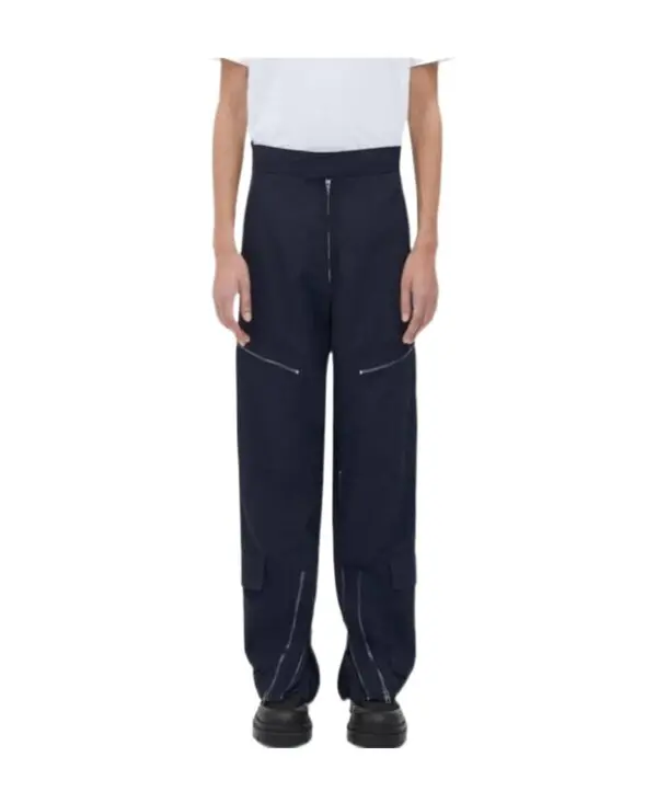Bottega Veneta All-over Zip Detailed Trousers - Black