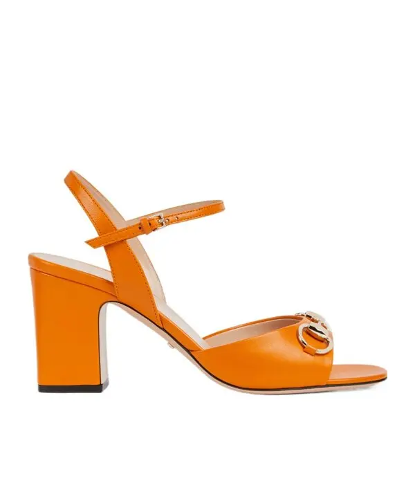 Gucci Horsebit Sandals - Orange