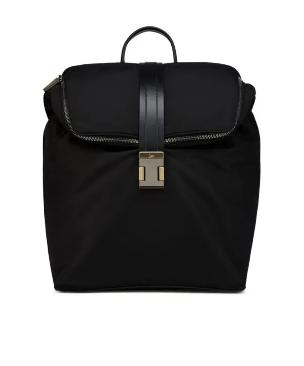 CHRISTIAN LOUBOUTIN Nox Foldover Top Backpack - Black