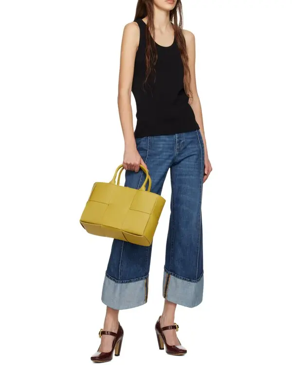 Bottega Veneta Ribbed Crewneck Tank Top - Black