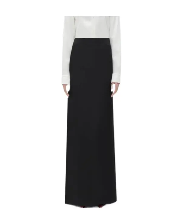 Bottega Veneta Washed Twill Maxi Skirt