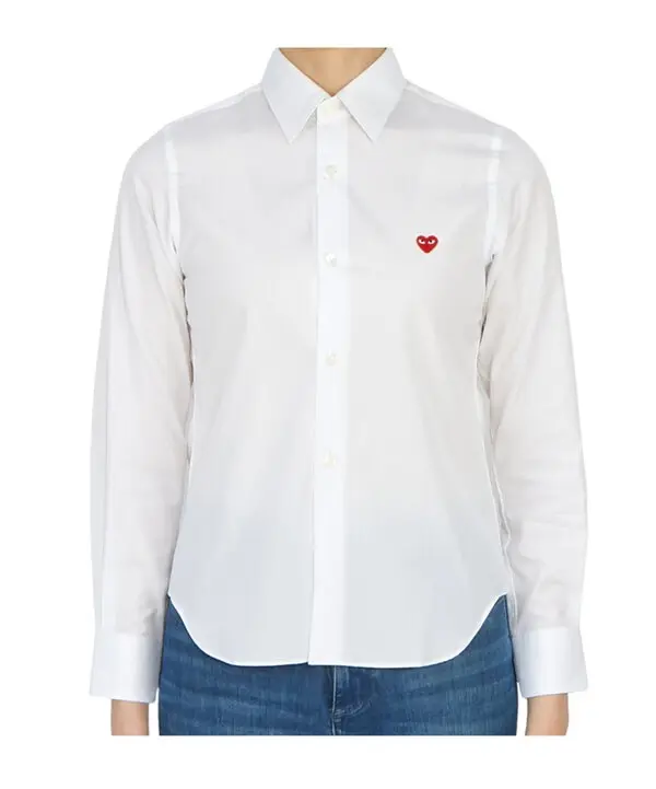 Comme Des Garçons Classic Collar Long Sleeve Shirt - White