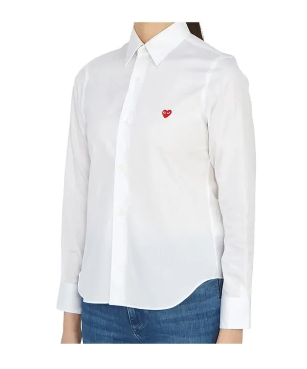 Comme Des Garçons Classic Collar Long Sleeve Shirt - White