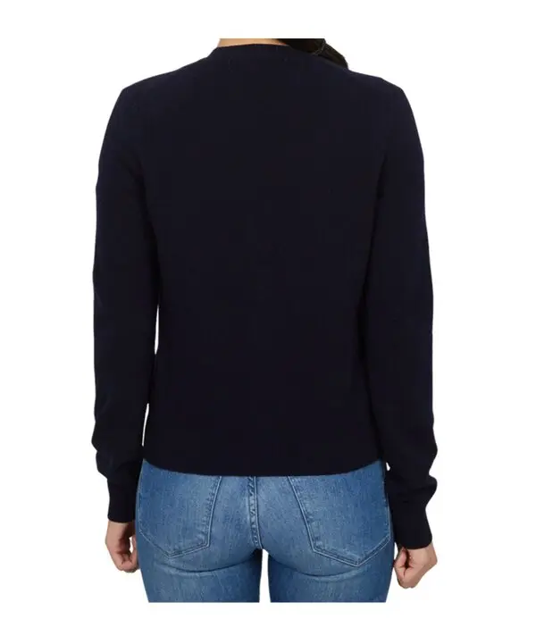 Play Comme Des Garcon Long Sleeve Cardigan - Black