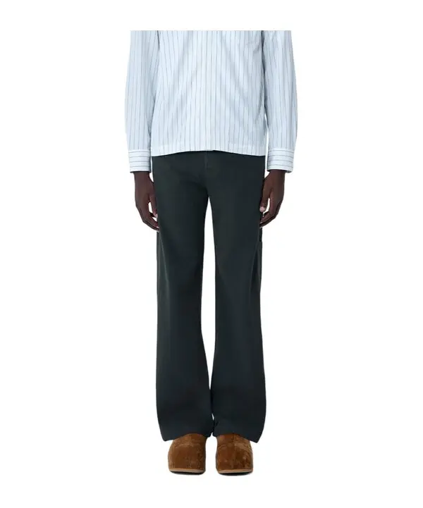 Dries Van Noten Pressed Crease Trousers - Black