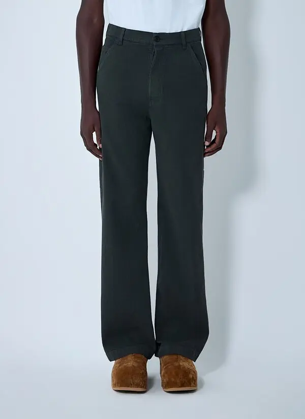 Dries Van Noten Pressed Crease Trousers - Black