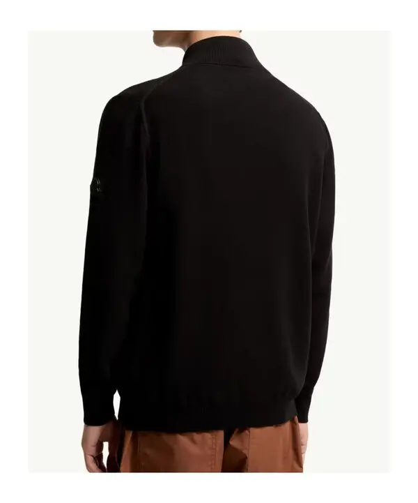 Moncler Zip-up Logo Patch Cardigan