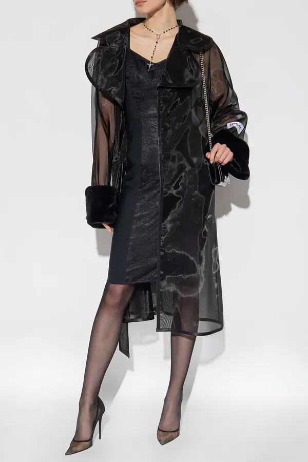 Dolce & Gabbana Fitted Lace Dress - Black