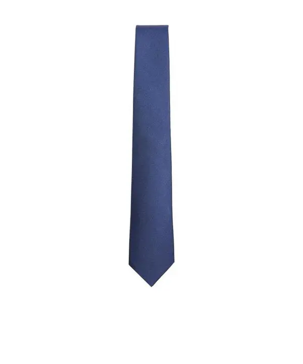 Kiton Pointed Neck Tie - Blue