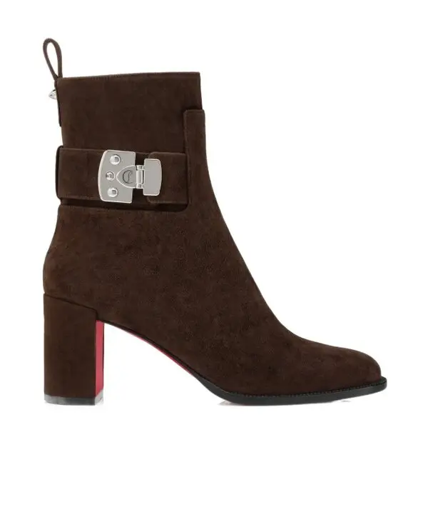 CHRISTIAN LOUBOUTIN Suede 70mm Lock Boots