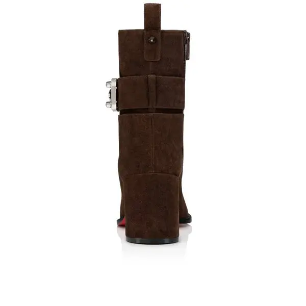CHRISTIAN LOUBOUTIN Suede 70mm Lock Boots