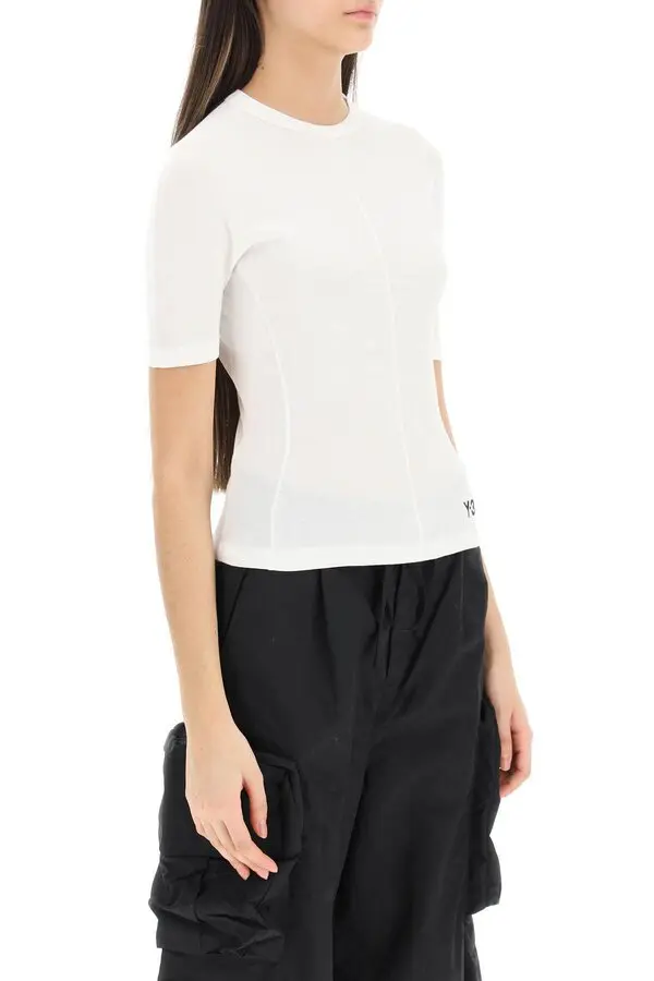 Y3 Short Sleeve Crewneck Top - No