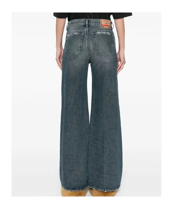 DIESEL® 1978 D-akemi Logo Patch Jeans - Black