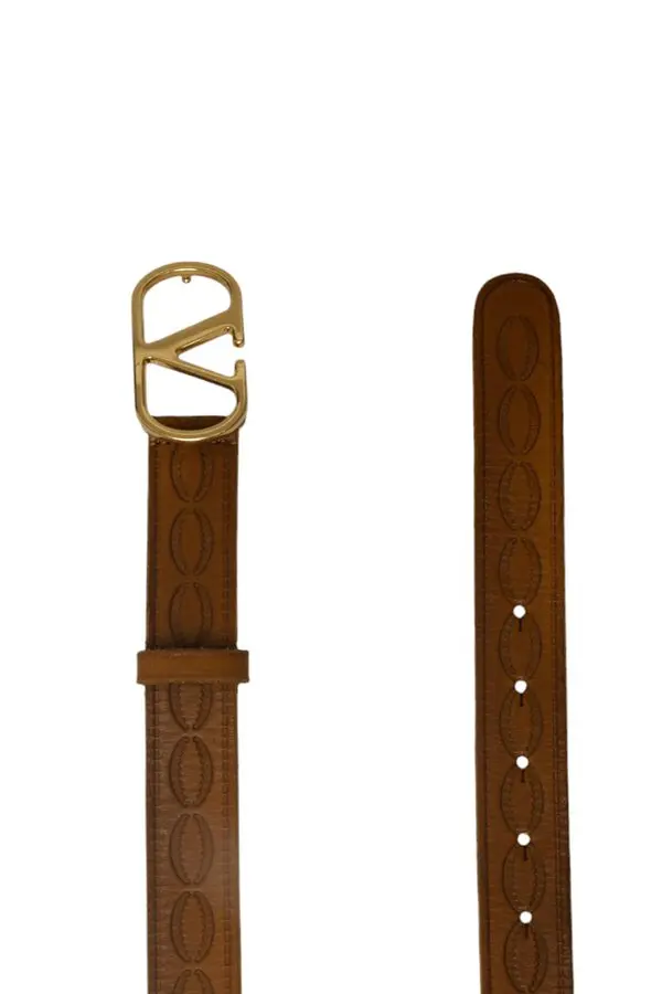 Valentino Garavani Vlogo Signature Belt - Brown