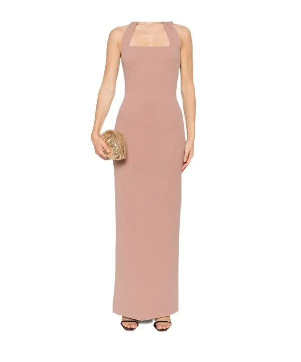 Solace Sleeveless Maxi Dress With Concealed Rear Zip And Slits