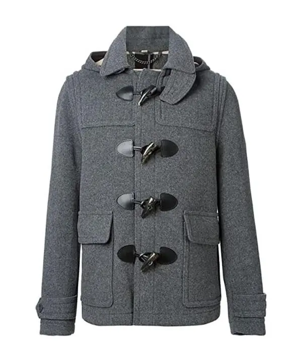 Burberry Long-sleeved Lapel Coat With Toggle Closures