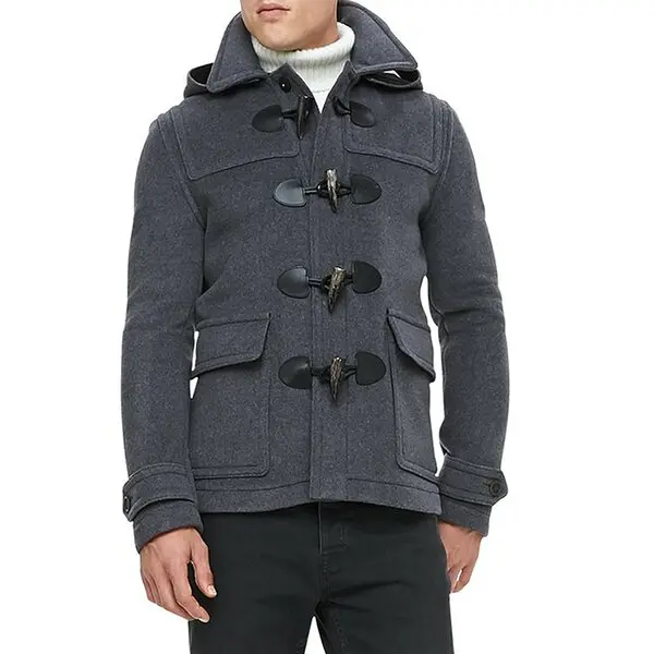 Burberry Long-sleeved Lapel Coat With Toggle Closures