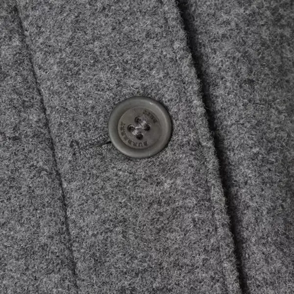 Burberry Long-sleeved Lapel Coat With Toggle Closures