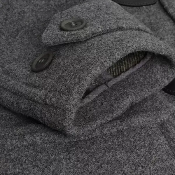 Burberry Long-sleeved Lapel Coat With Toggle Closures