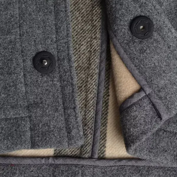 Burberry Long-sleeved Lapel Coat With Toggle Closures