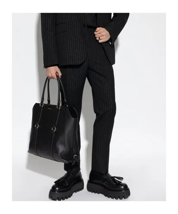 Alexander McQueen Lurex Thread Tailored Trousers