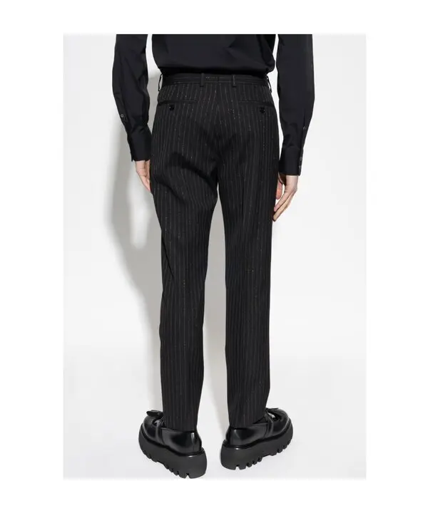 Alexander McQueen Lurex Thread Tailored Trousers