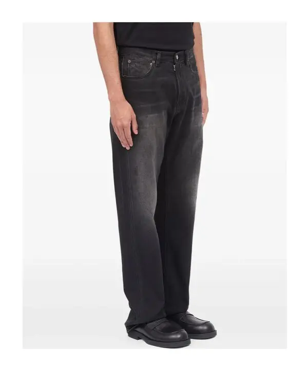 MAISON MARGIELA Washed Straight-leg Jeans - Black