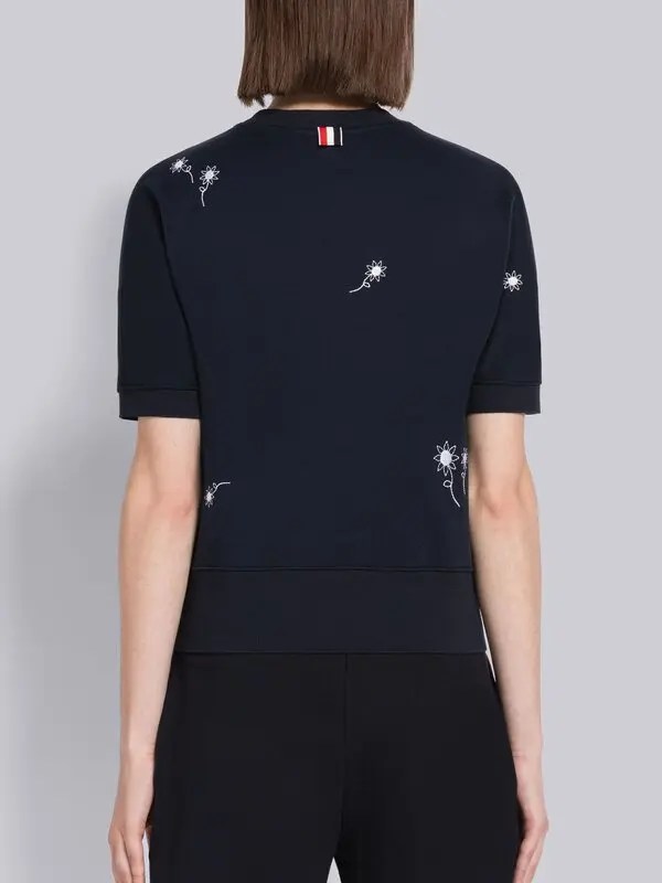 Thom Browne Floral Embroidery T-shirt