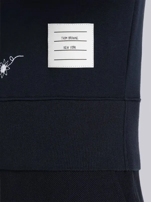 Thom Browne Floral Embroidery T-shirt